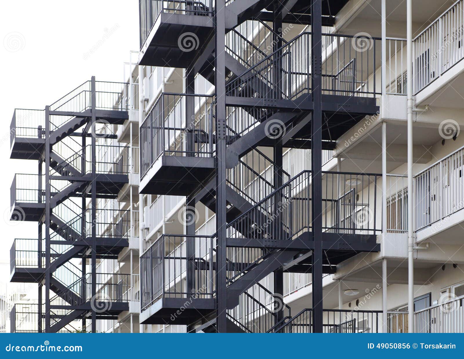 Metal fire escape stock photo. Image of living, stair - 49050856