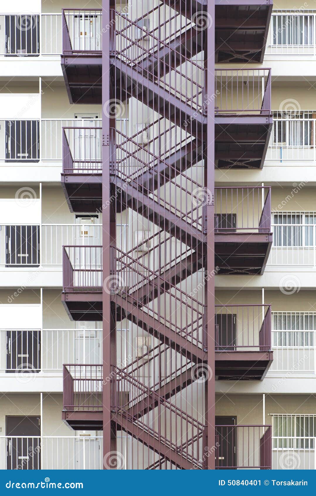 Metal fire escape stock image. Image of home, staircase - 50840401