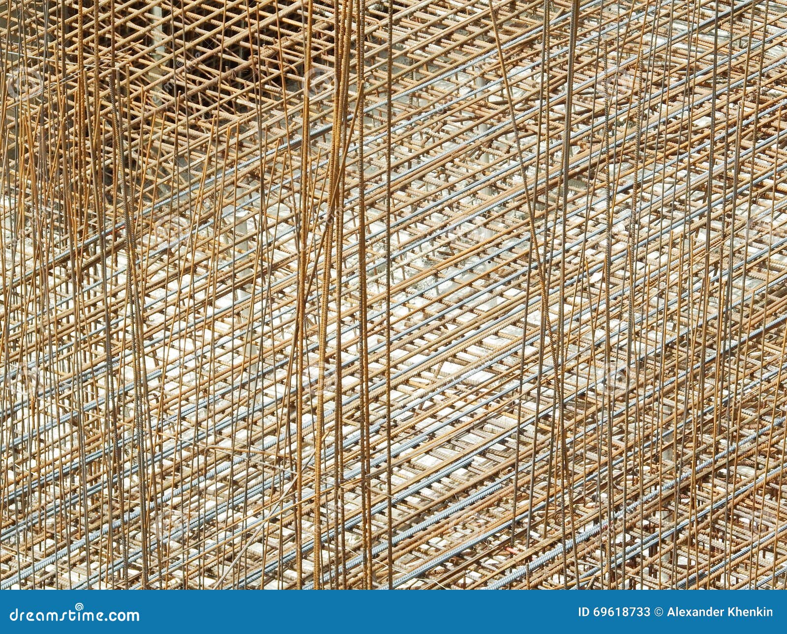 Metal Fittings in the Base Building Stock Image - Image of urban ...