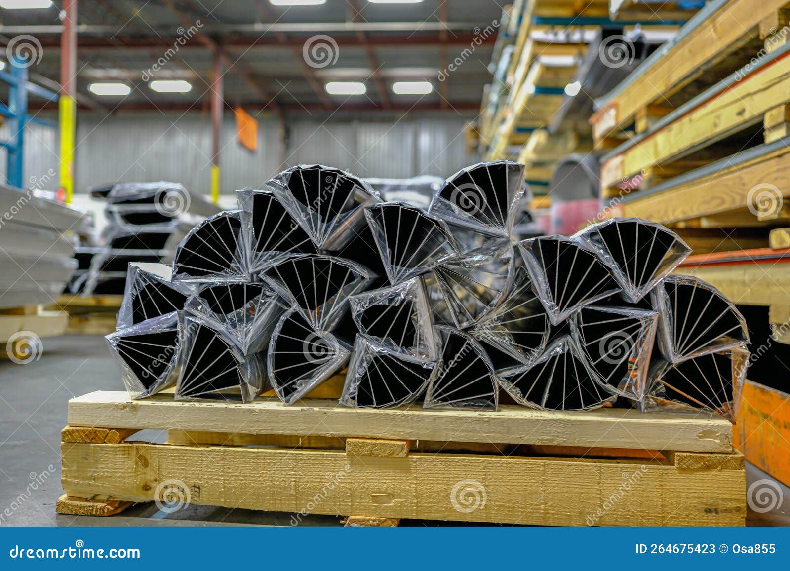 Metal Flashing in Metal Roofing Factory Workshop Stock Image - Image of ...
