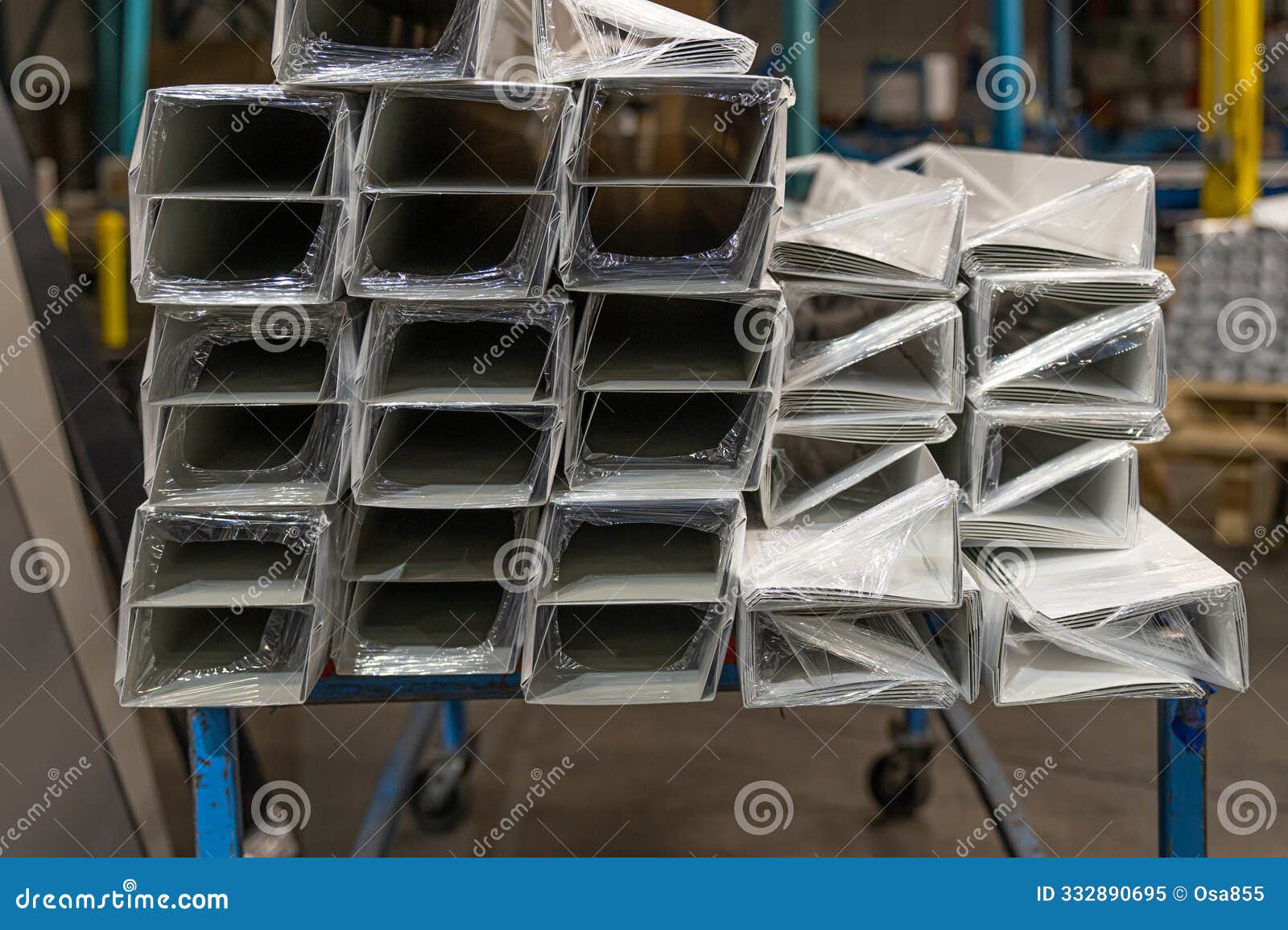 Metal Flashing in a Metal Roofing Factory Workshop Stock Image - Image ...