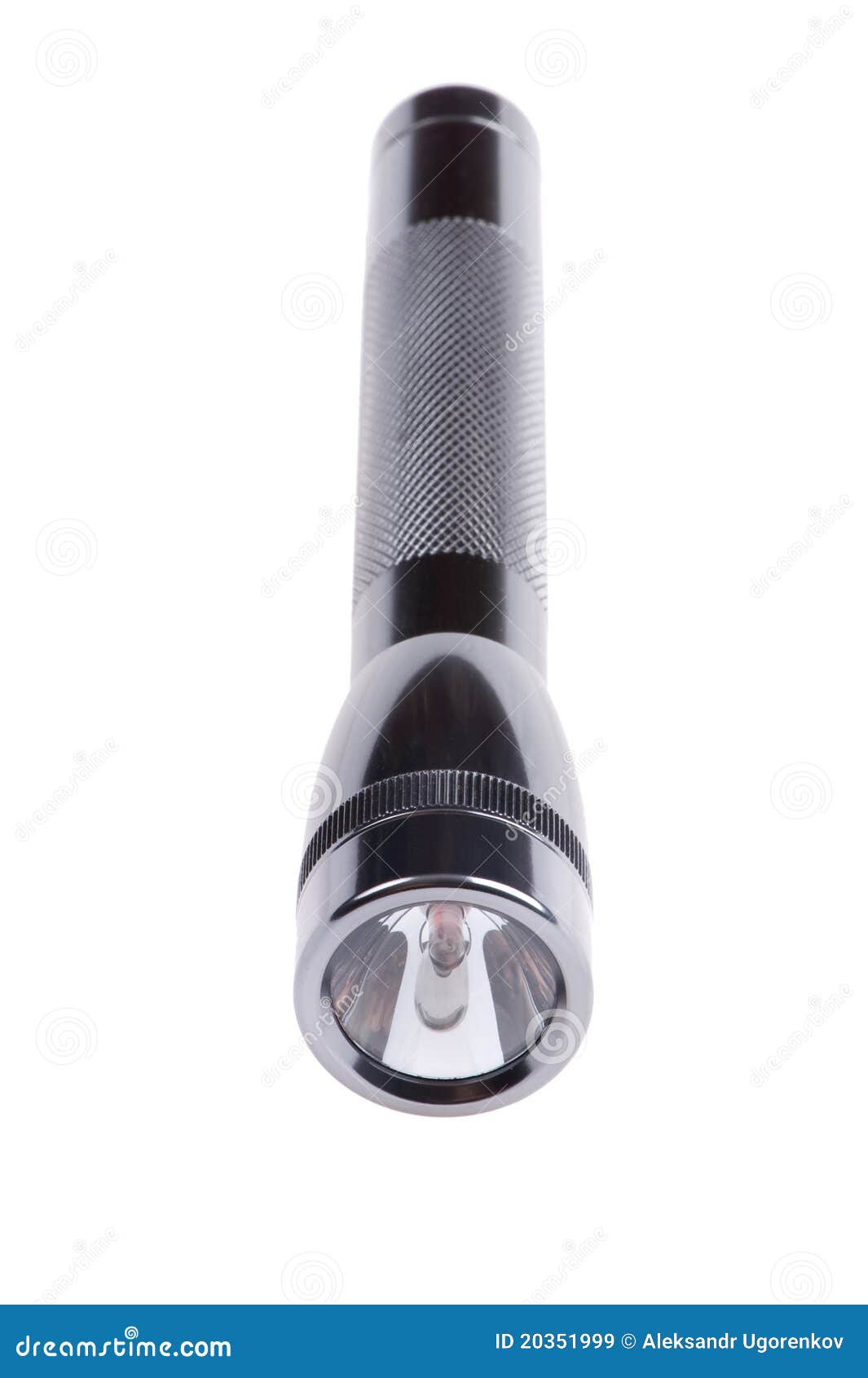 Metal flashlight stock image. Image of steel, flash, reflection - 20351999