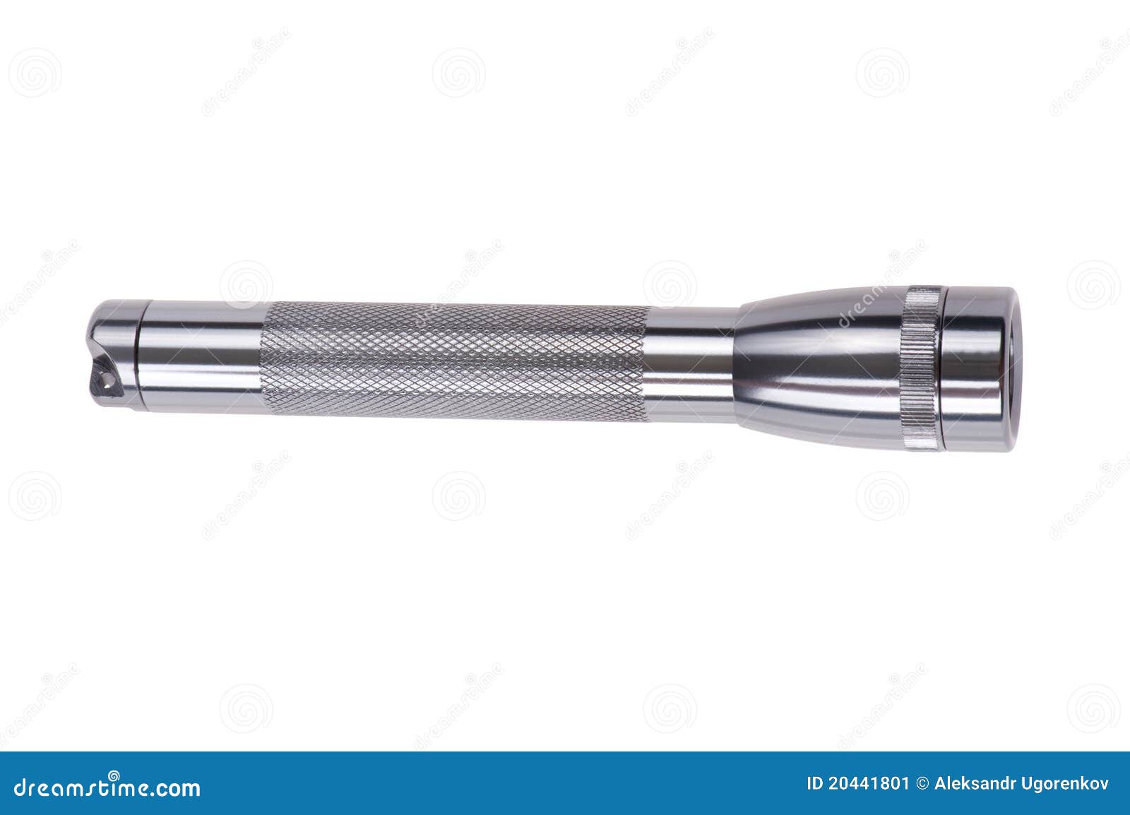 Metal flashlight close up stock image. Image of bulb - 20441801