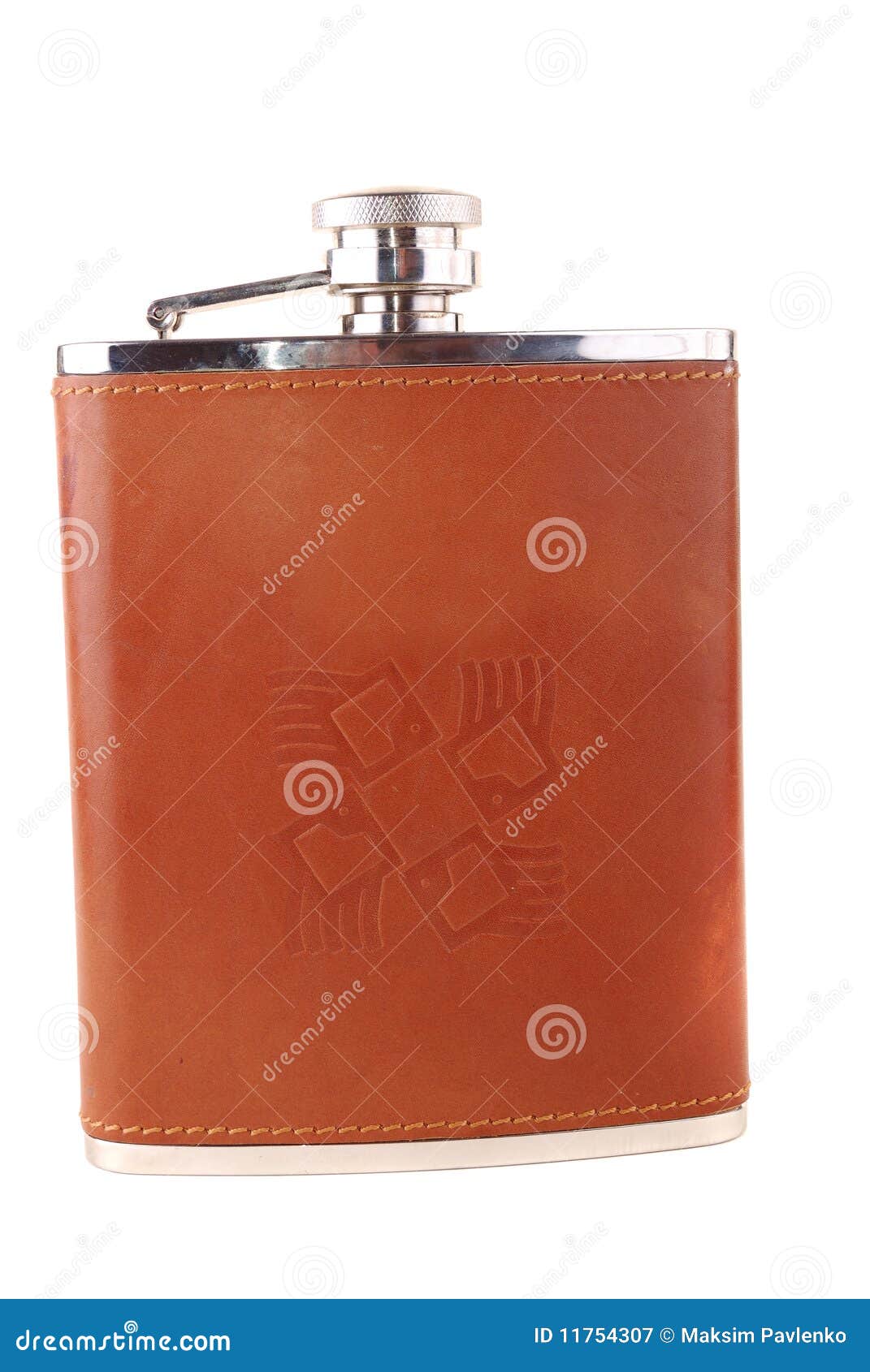 Metal flask stock image. Image of brandy, fishing, flask - 11754307