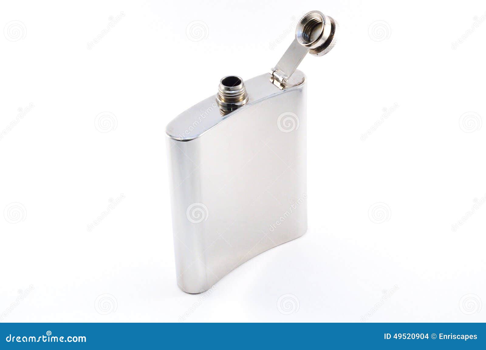 Metal flask stock photo. Image of silver, metal, symbol - 49520904