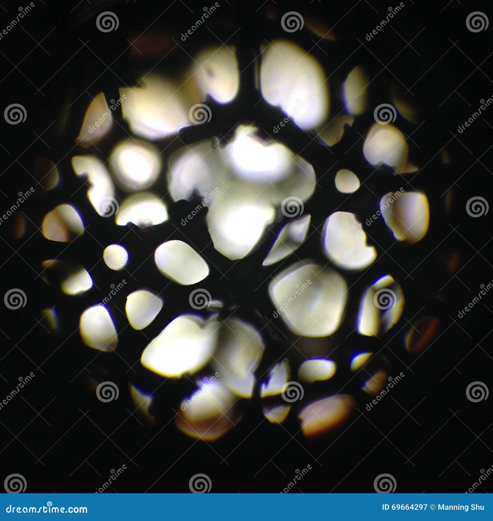 Metal Foam As Seen through Microscope Stock Image - Image of blurry ...