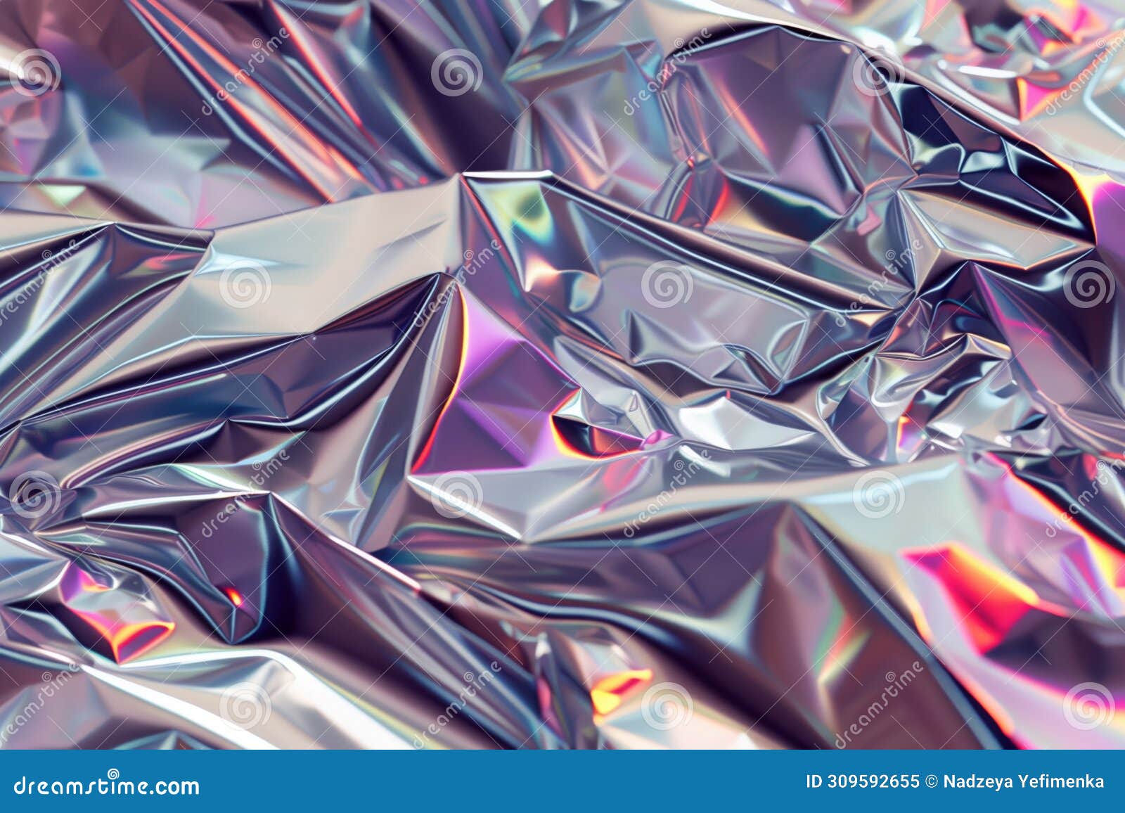 Prismatic Glossy Foil Texture. AI Generated. Stock Photo ...