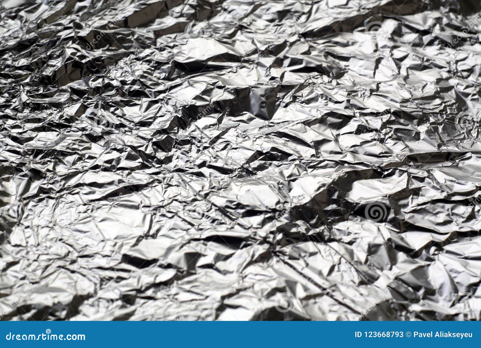 Metal foil texture. stock image. Image of reflect, reflection - 123668793
