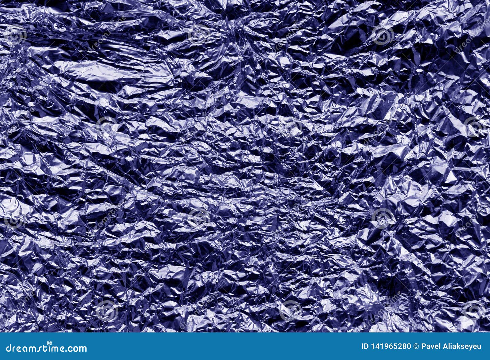 Metal Foil Texture in Blue Color Stock Photo - Image of color ...