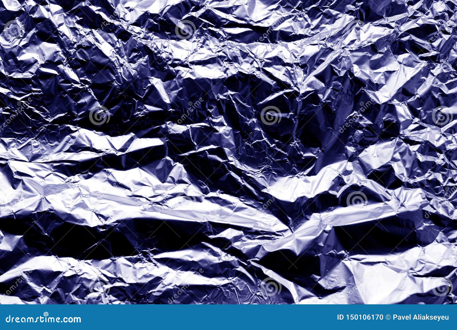 Metal Foil Texture in Blue Color Stock Photo - Image of platinum, foil ...