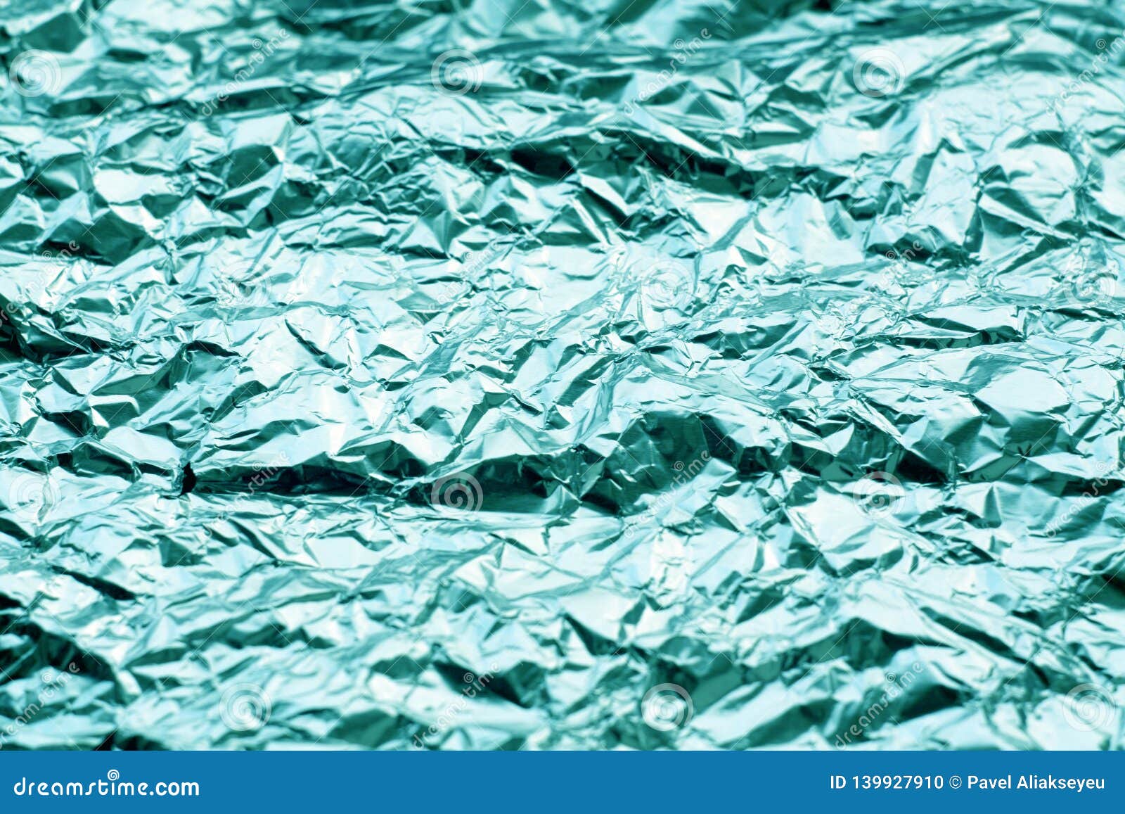 Metal Foil Texture in Cyan Tone Stock Photo - Image of pattern ...