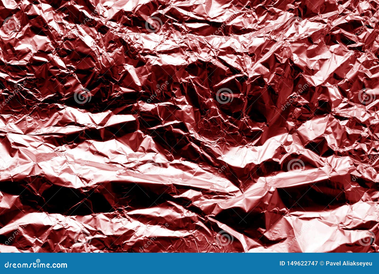 Metal Foil Texture in Red Color Stock Image - Image of closeup ...