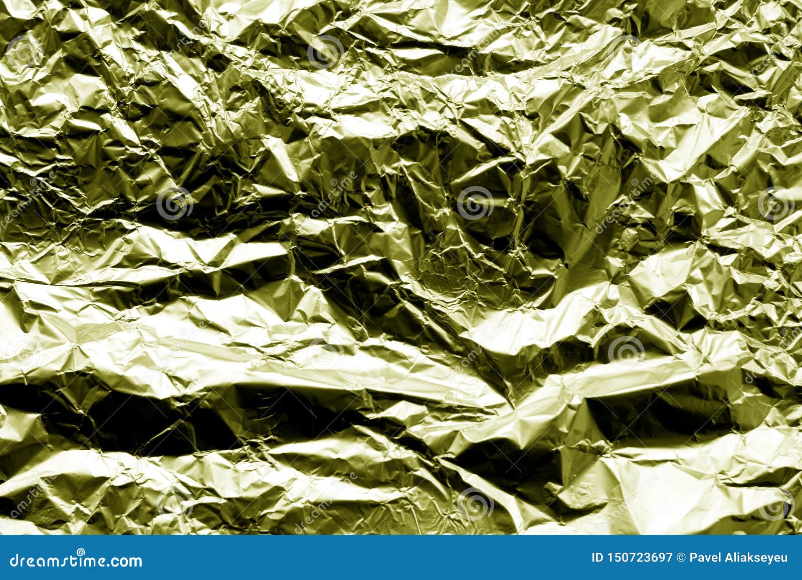Metal Foil Texture in Yellow Color Stock Image - Image of blank ...