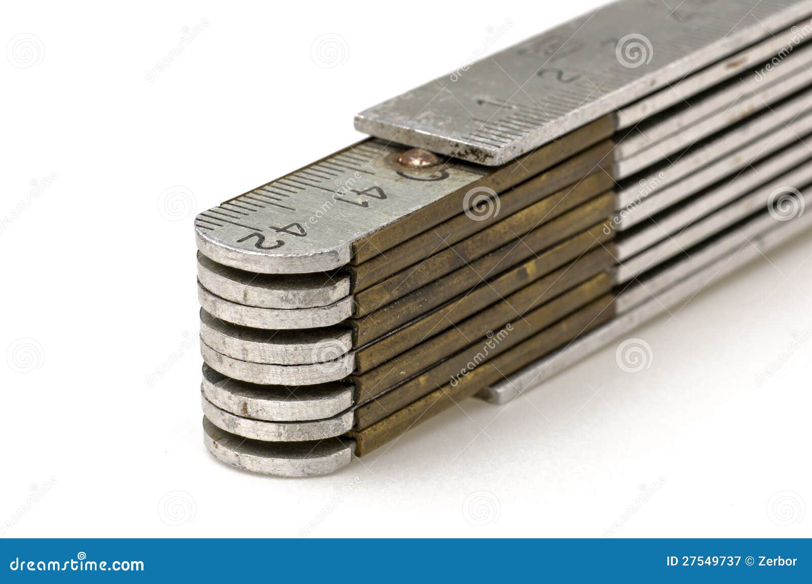 Metal folding rule stock image. Image of measurement - 27549737