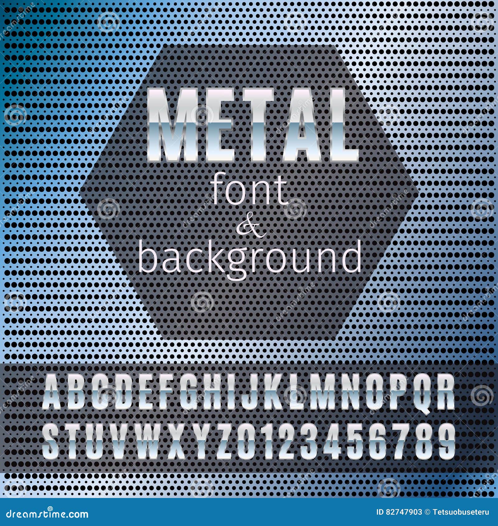 Metal stock vector. Illustration of element, industrial - 82747903