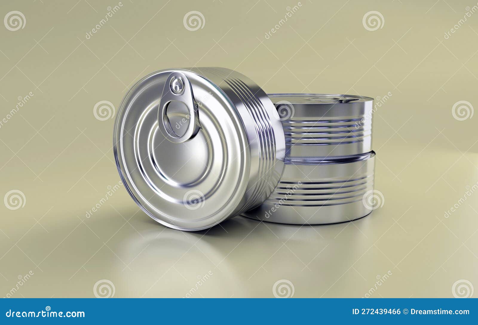 Metal Food Tin Can Packaging Stock Photo - Image of canned, meal: 272439466