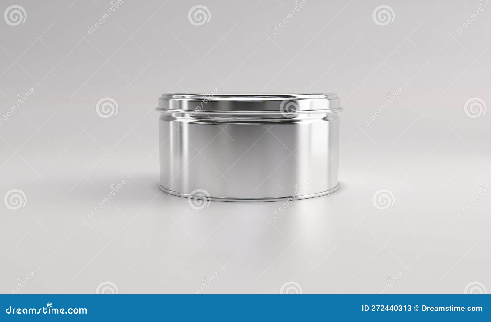 Metal Food Tin Can Packaging Stock Image - Image of blank, gray: 272440313