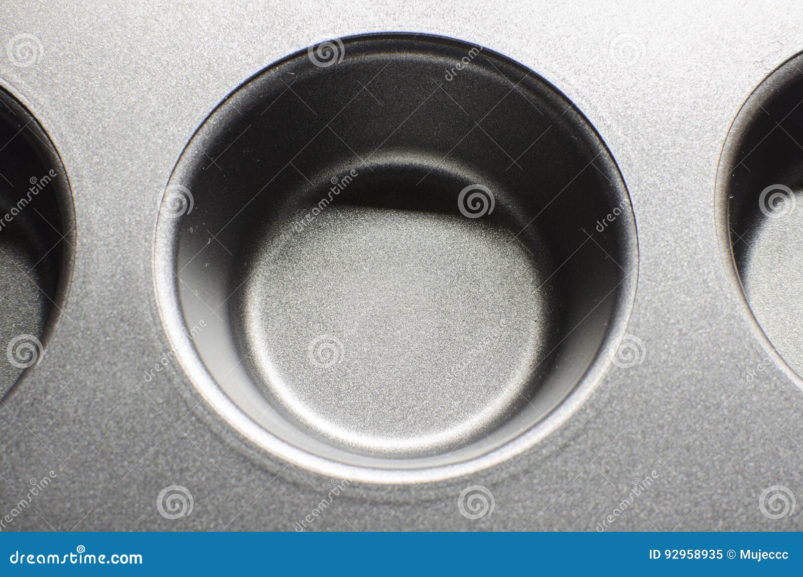 Metal form for muffins stock image. Image of dessert - 92958935