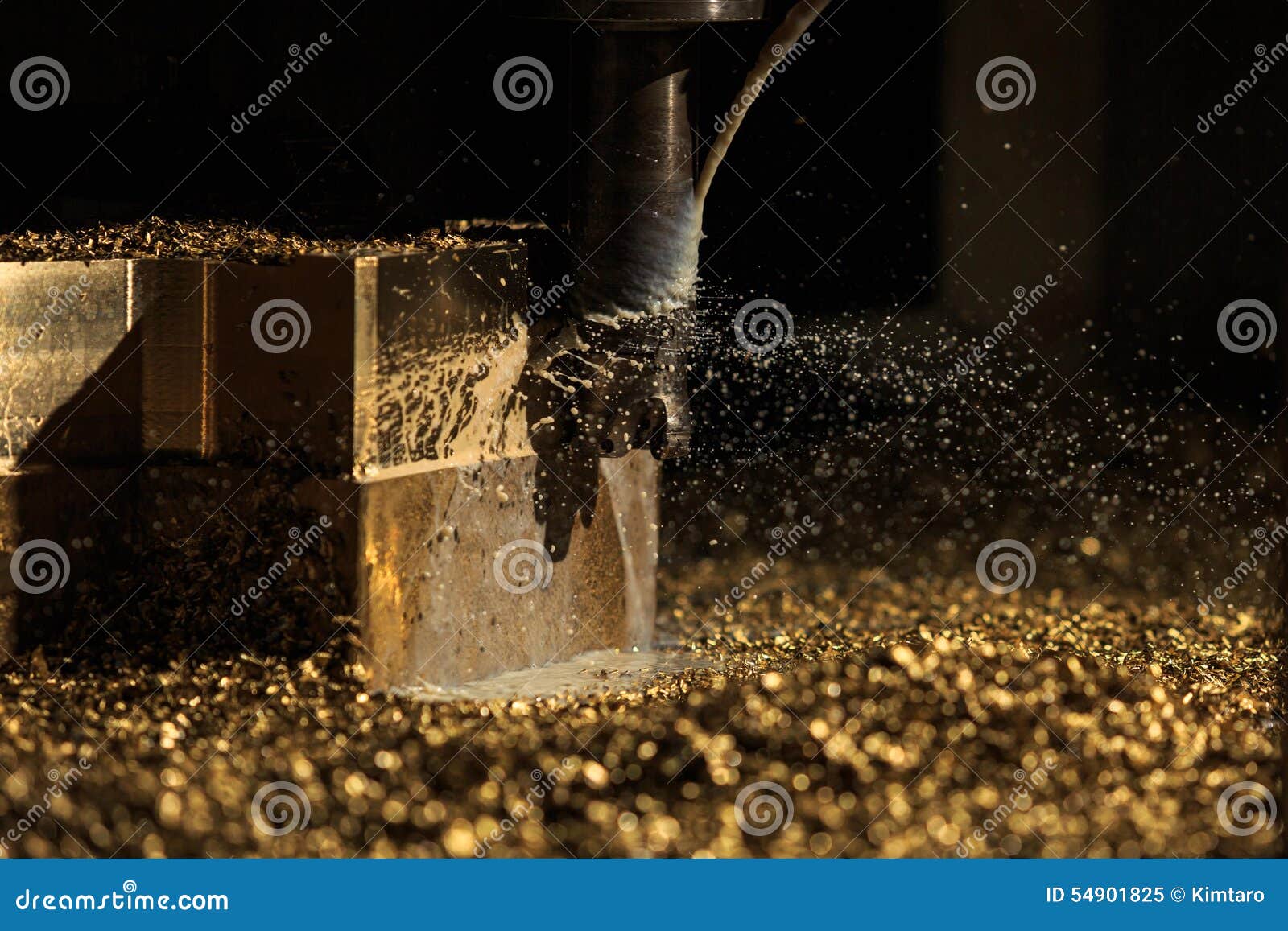 Metal Forming From CNC Lathing Machine Texture Stock Image ...