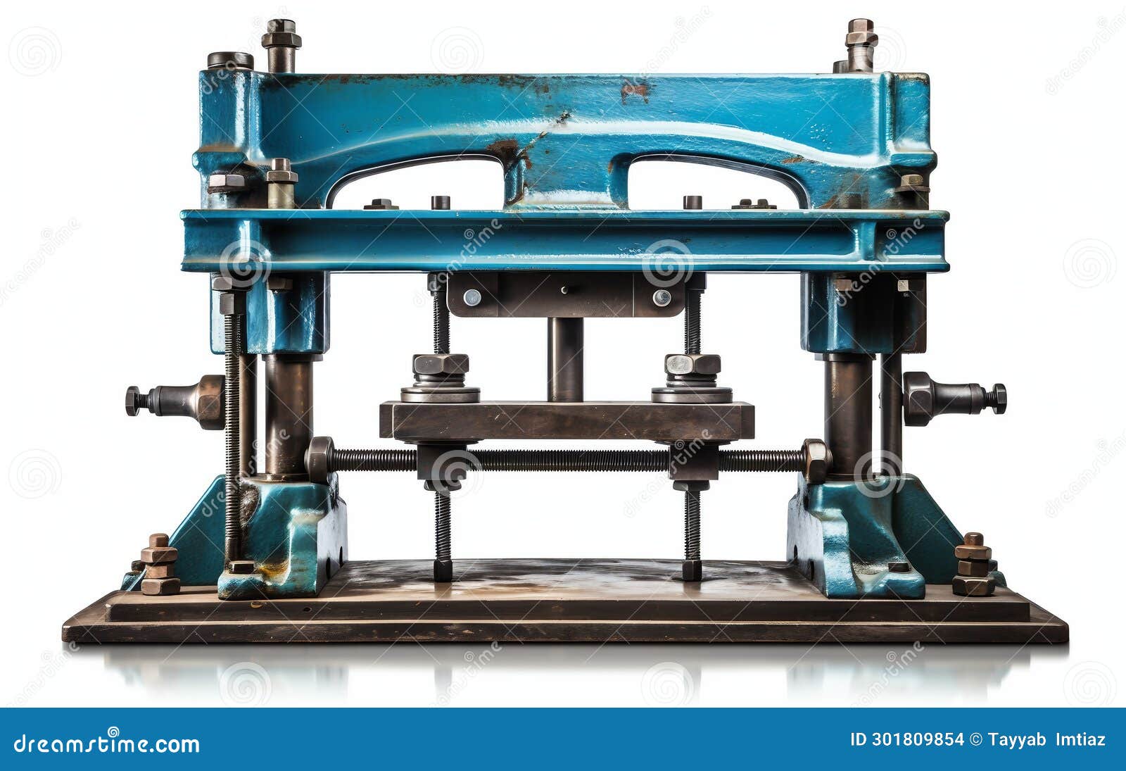 Metal Forming Press Isolated On Transparent Background. Stock ...