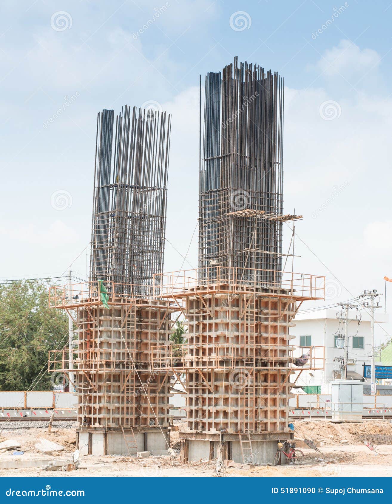 Metal Formwork Constructions. Editorial Image - Image of building ...