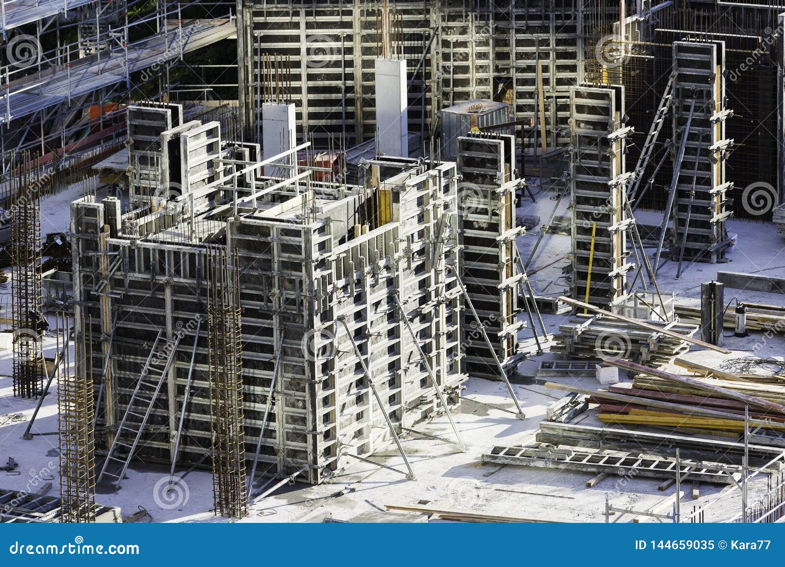 Metal_formwork stock image. Image of engineering, panel - 144659035