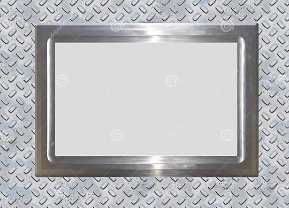 Metal frame and background stock illustration. Illustration of ...