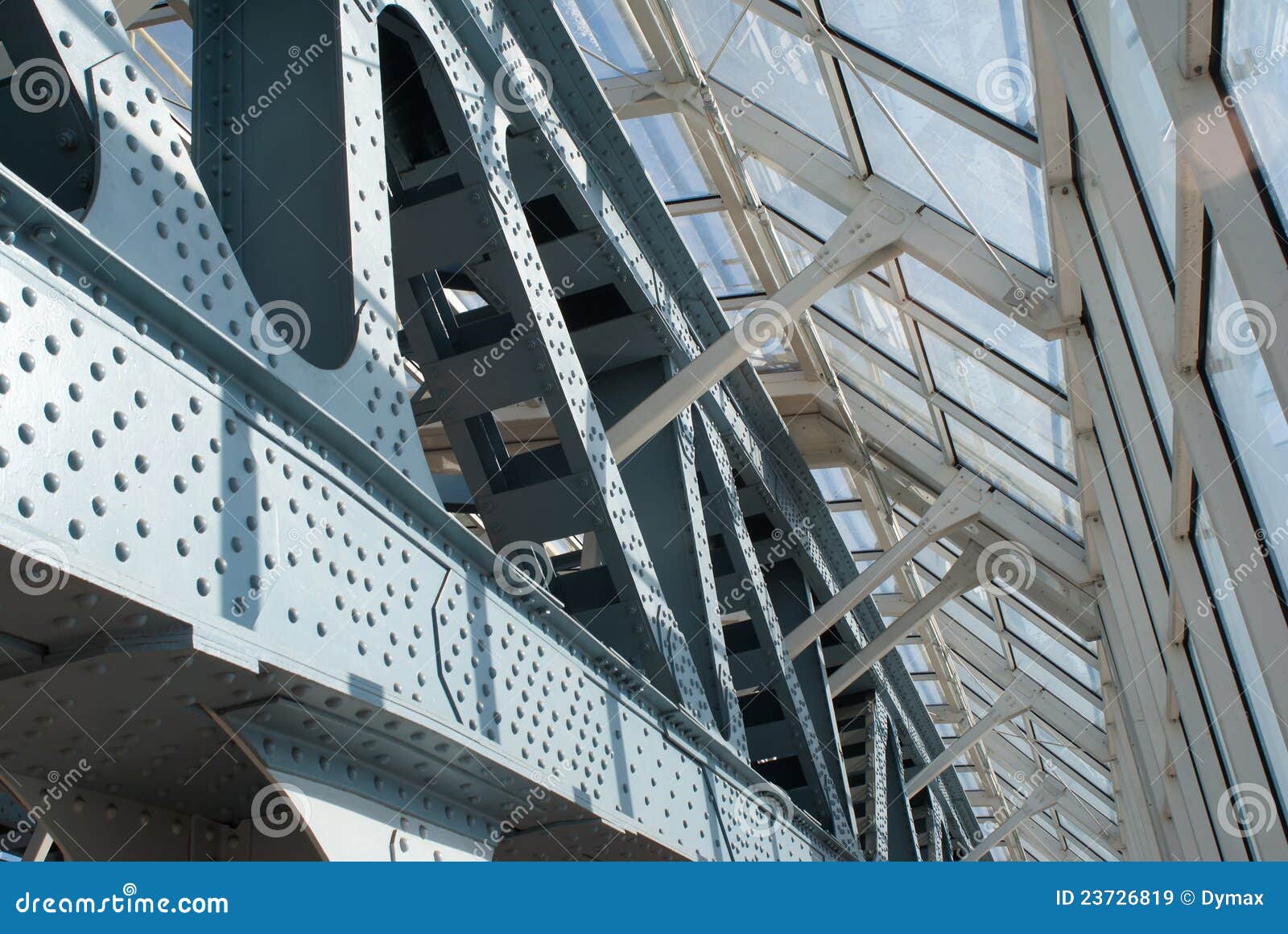 Metal Frame Bridge Detail Abstract Stock Image - Image of outdoor ...