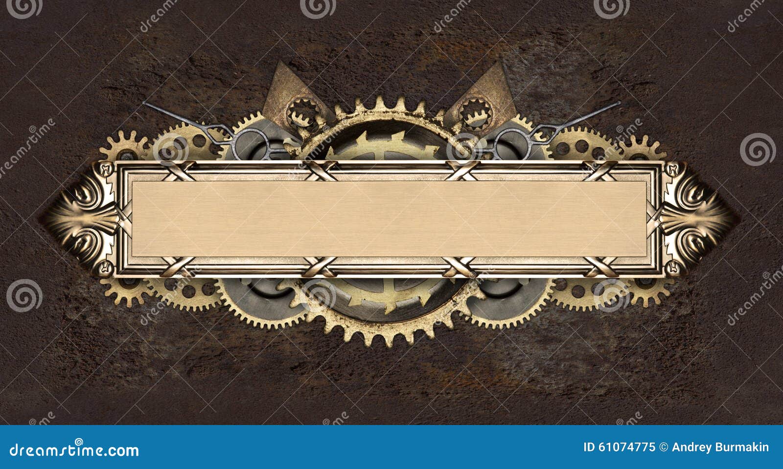 Metal Frame and Clockwork Details Stock Image - Image of gear, button ...