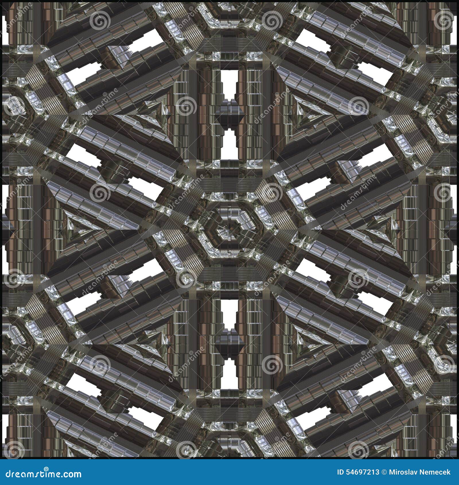 Metal Frame Generated Texture Stock Illustration - Illustration of ...