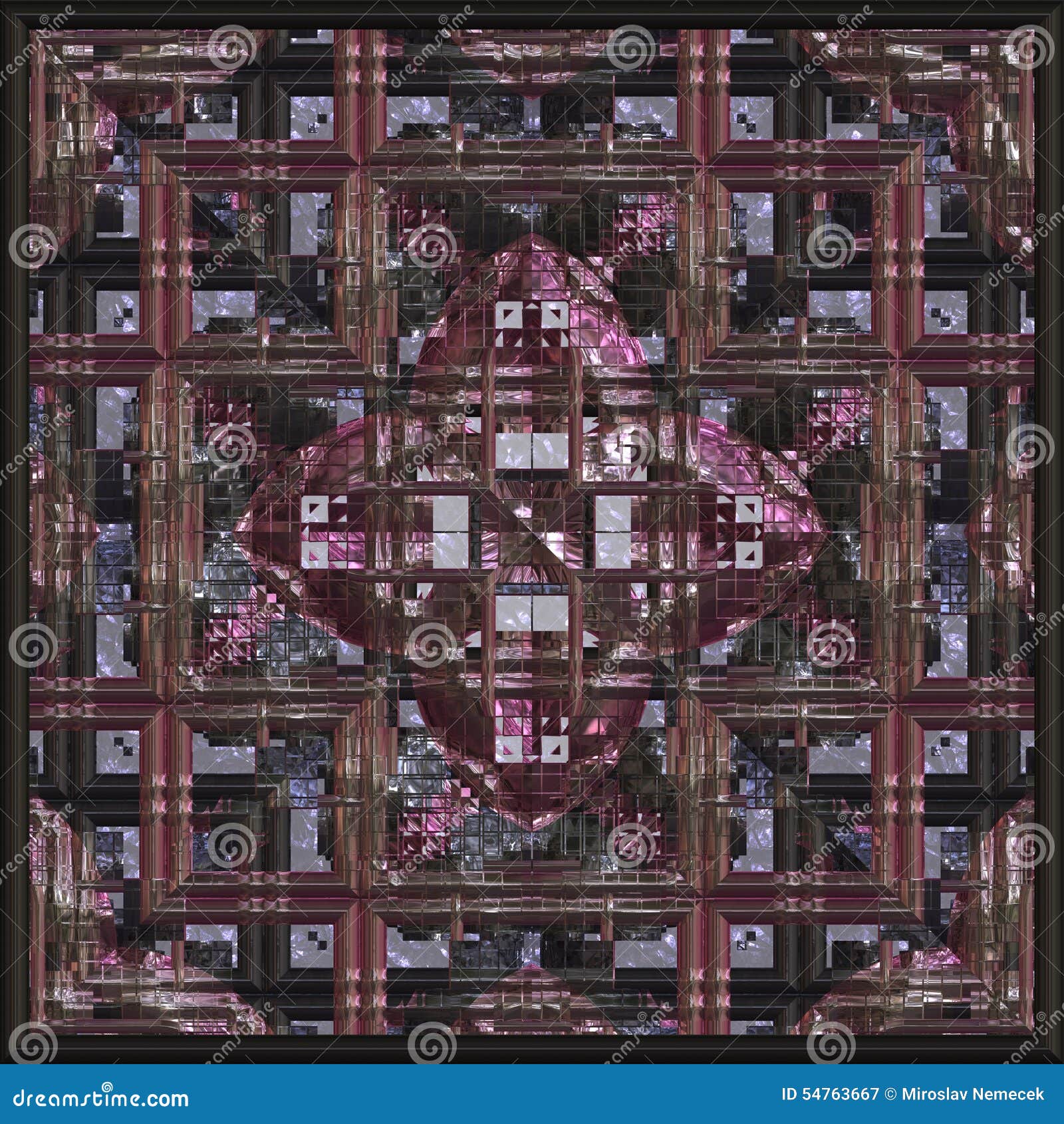 Metal Frame Generated Texture Stock Illustration - Illustration of ...