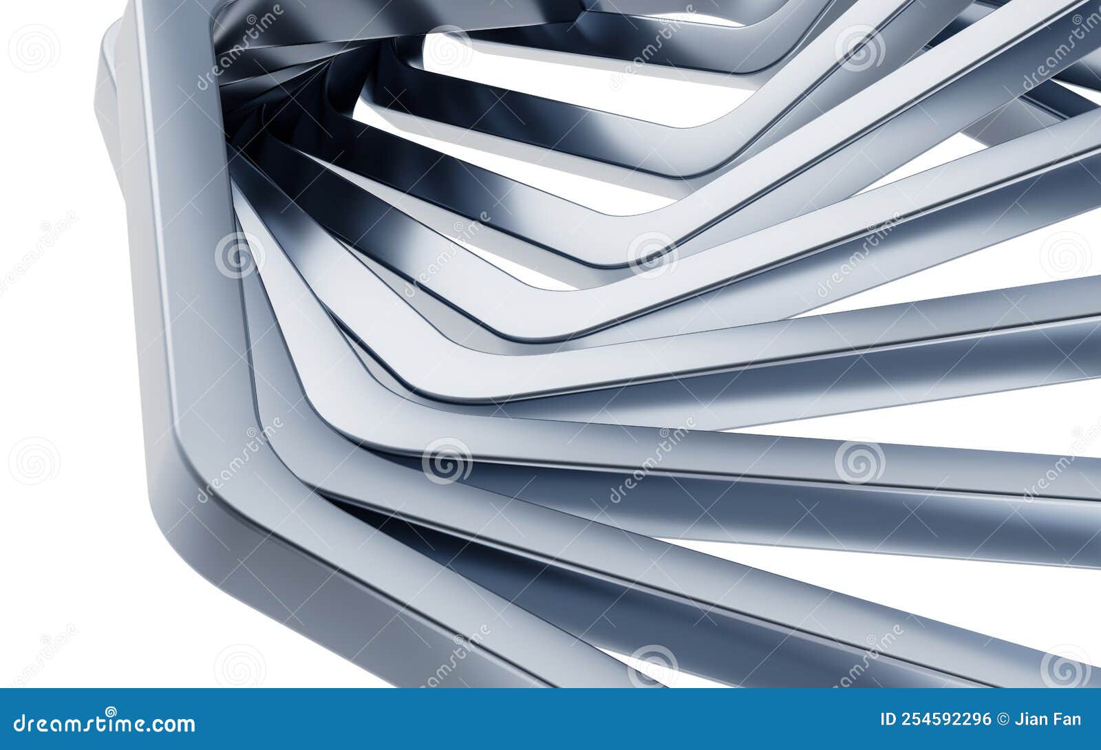 Metal Frame with Hexagonal Shape, 3d Rendering Stock Illustration ...