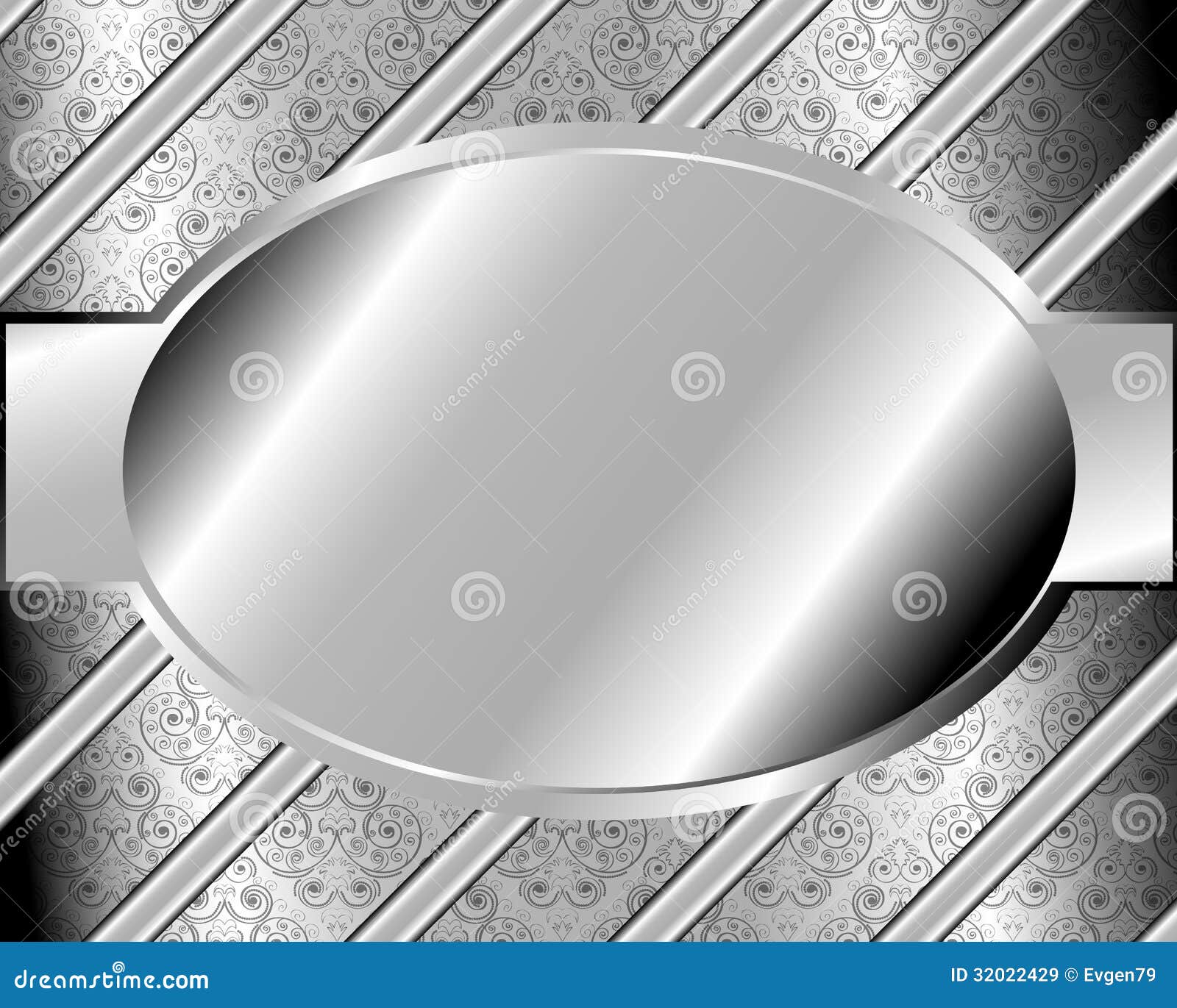 Metal Frame with a Pattern 2 Stock Vector - Illustration of brown ...