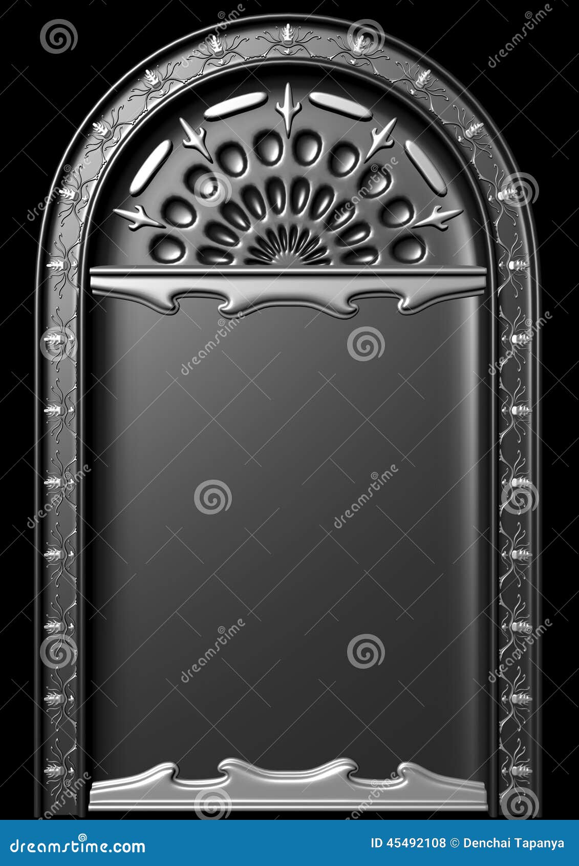 Metal frame stock illustration. Illustration of backgrounds - 45492108