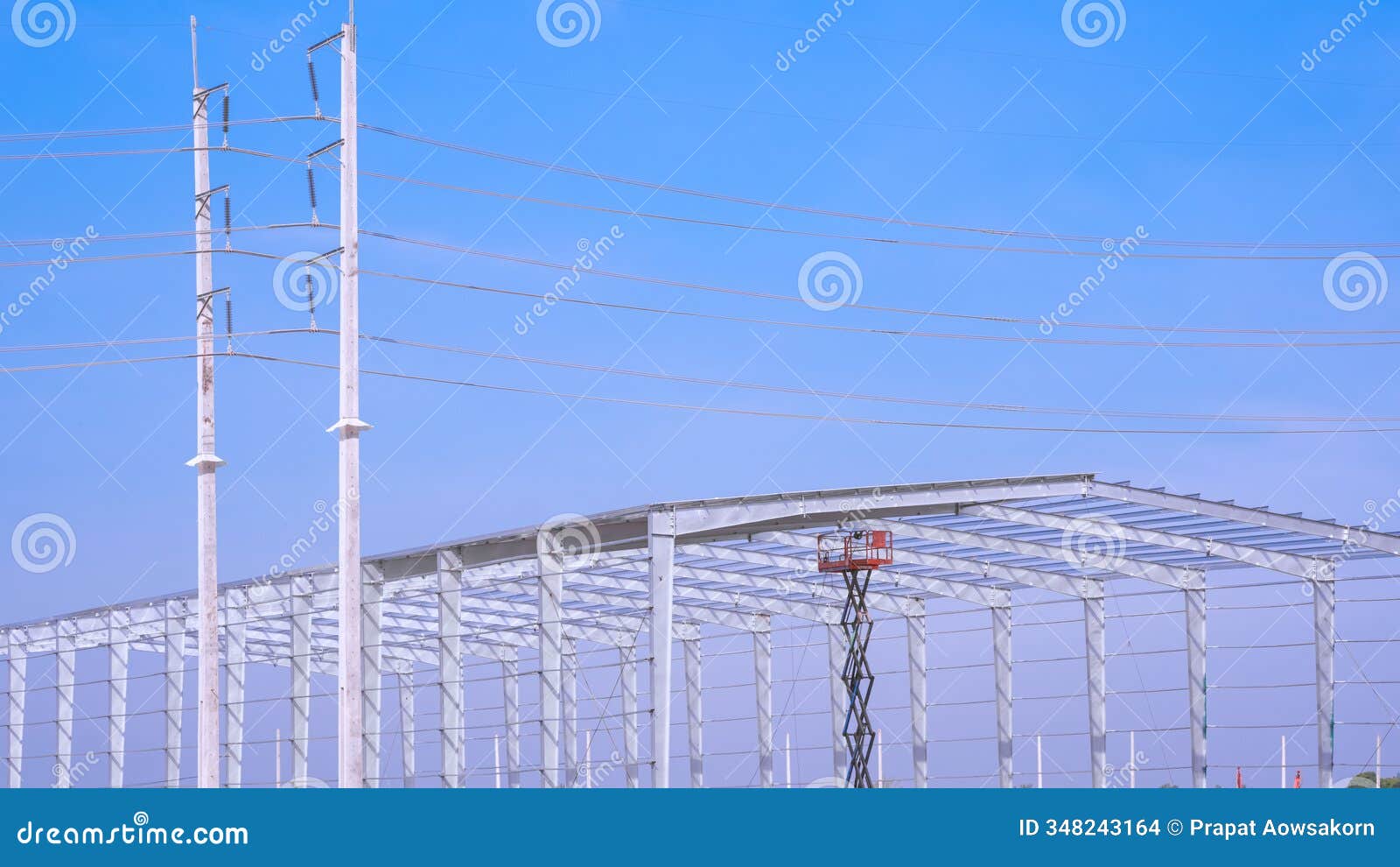 Metal Framework Structure of Large Factory Building in Under ...