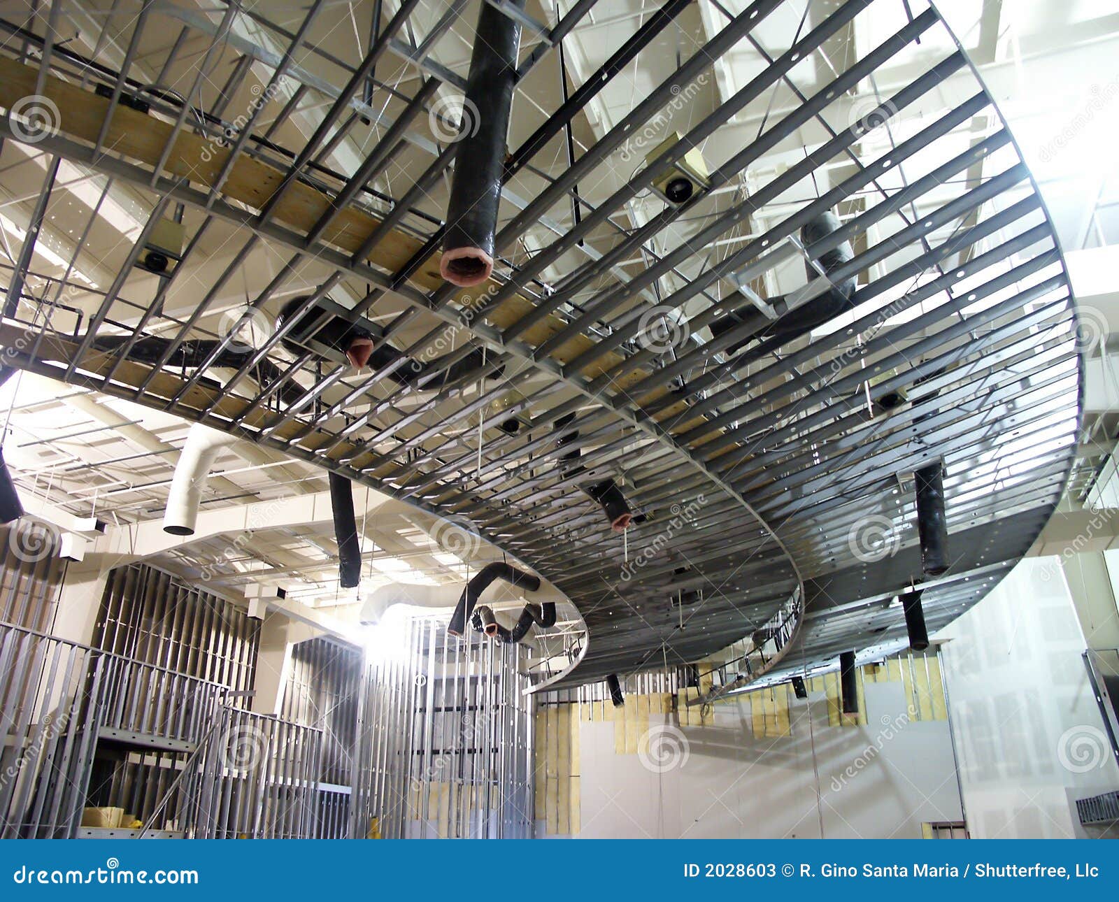 Metal Framing stock image. Image of circle, handrail, round - 2028603