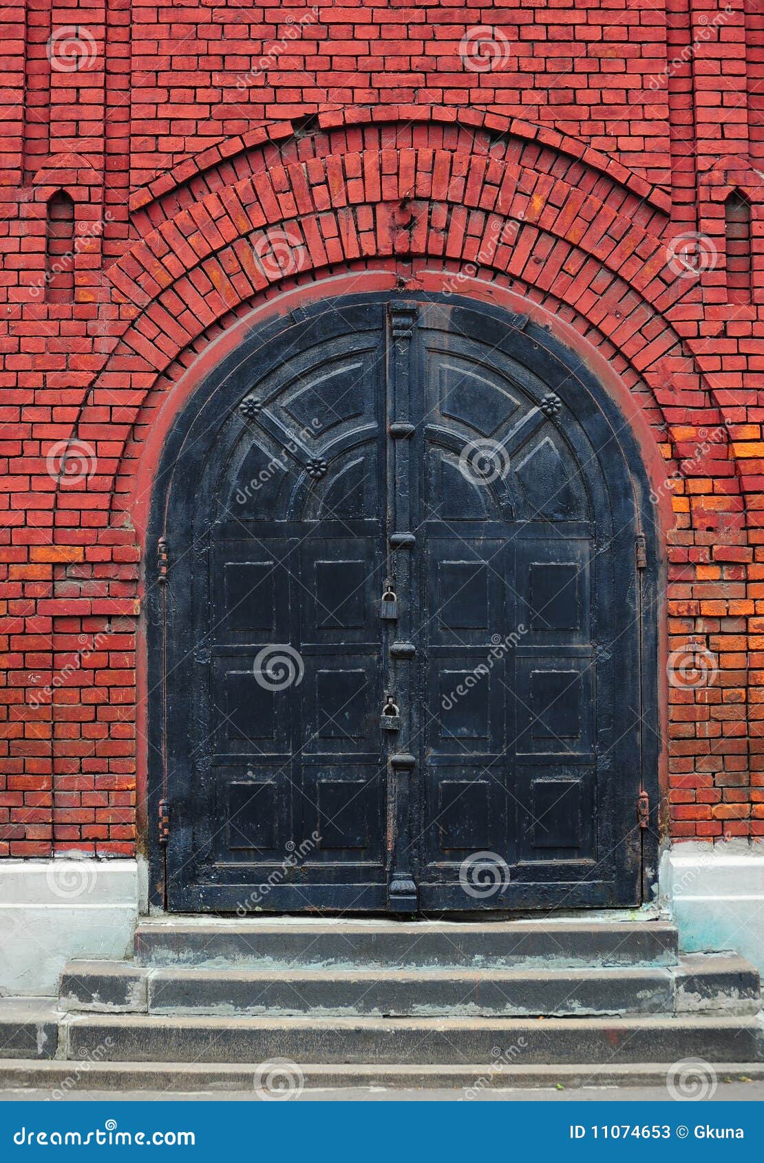 Metal Gate stock image. Image of background, metal, cement - 11074653