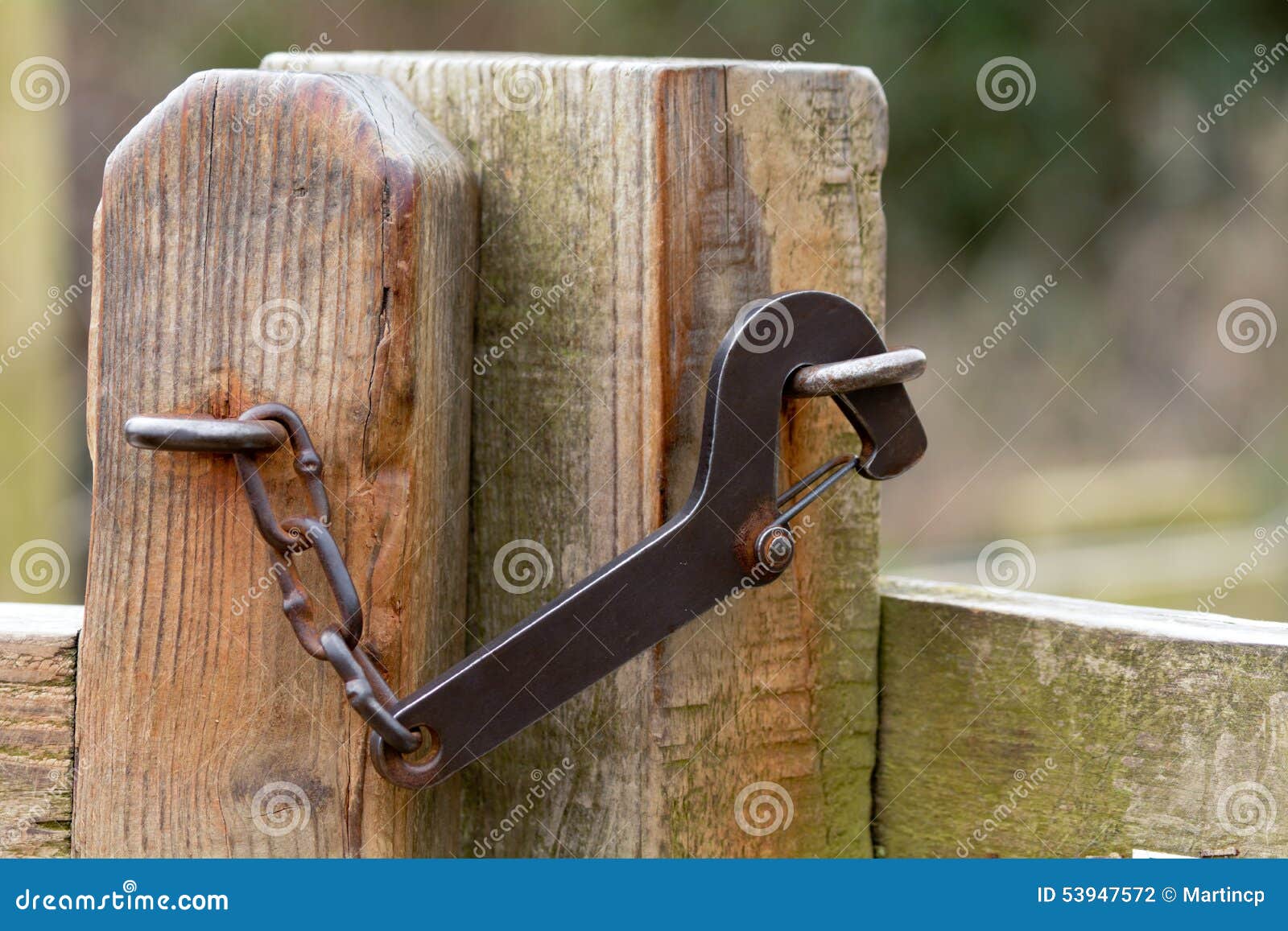 Metal gate latch stock photo. Image of ease, latch, gate - 53947572