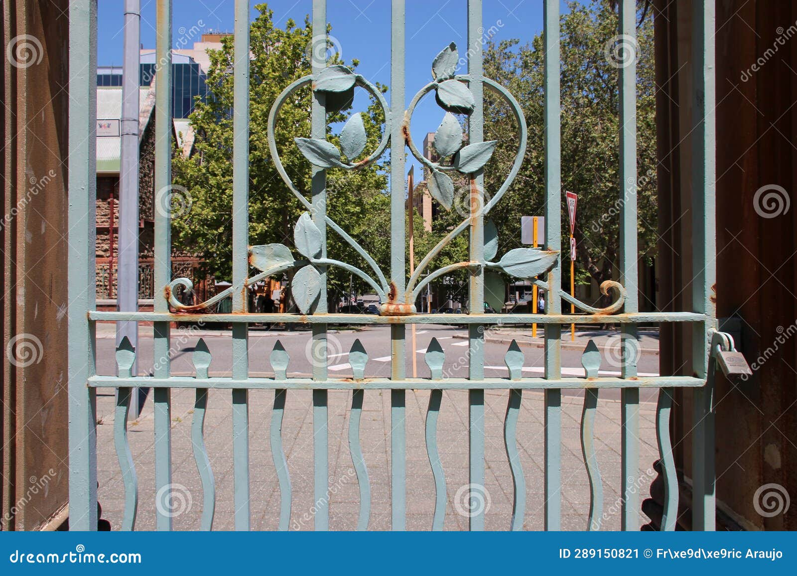 Metal Gate - Perth - Australia Stock Image - Image of ironwork ...