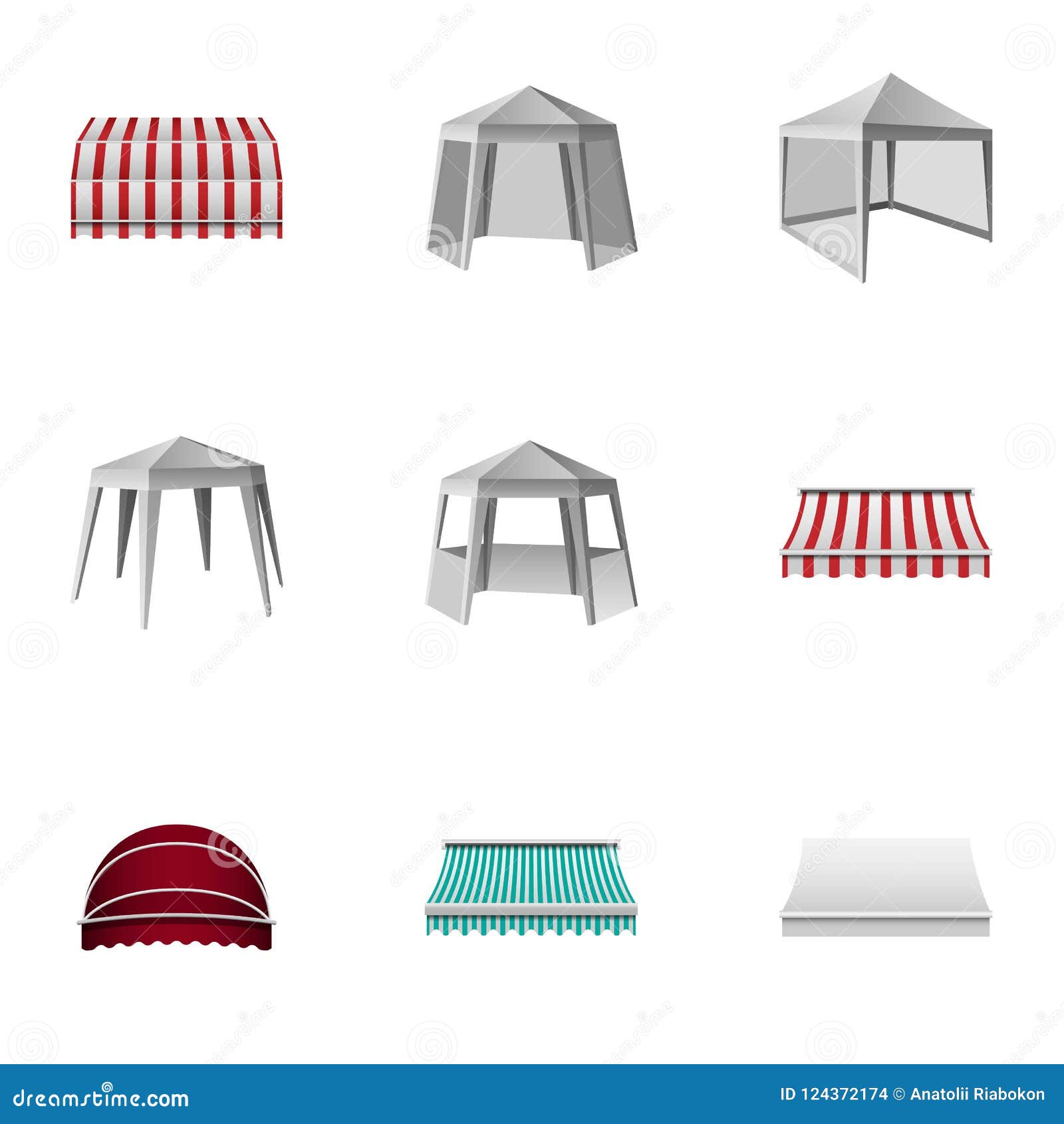 Metal Gazebo Icons Set, Isometric Style Stock Illustration ... Metal Gazebo Icons Set, Isometric Style Stock Illustration ...