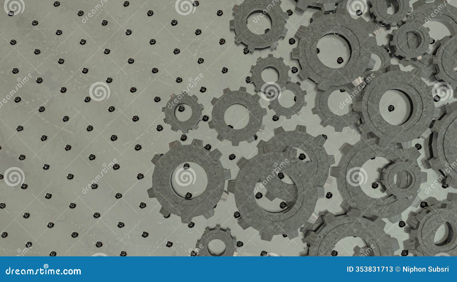 The Metal Gear for Engine or Background Concept 3d Rendering Stock ...