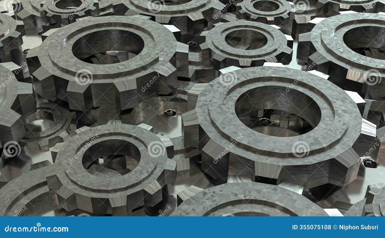 The Metal Gear for Engine or Background Concept 3d Rendering Stock ...