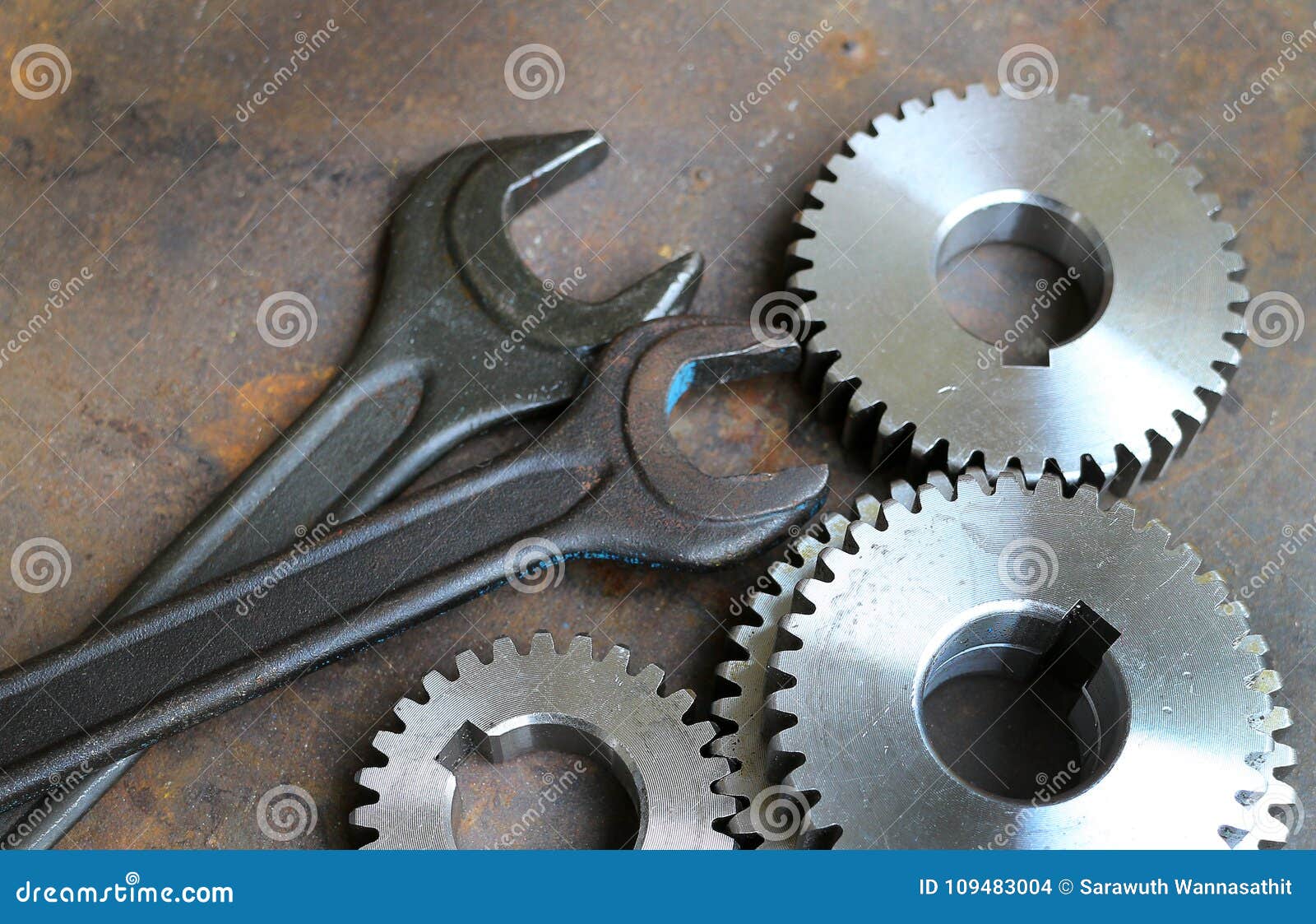 Metal gear for machine stock photo. Image of mechanics - 109483004