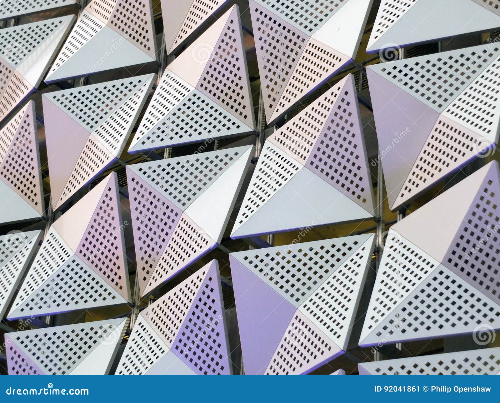 Metal Geometric Cladding on a Generic Modern Building Stock Image ...