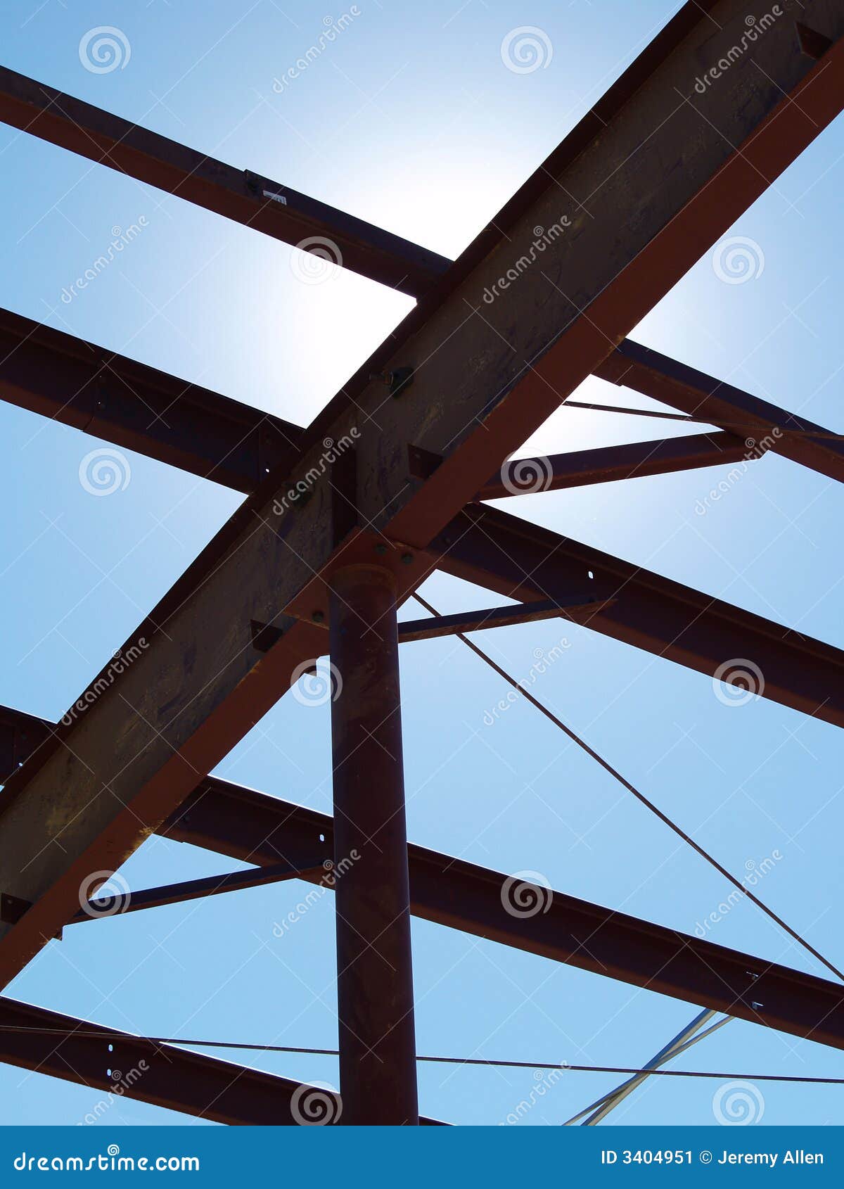 Metal Girders stock image. Image of framework, secure - 3404951