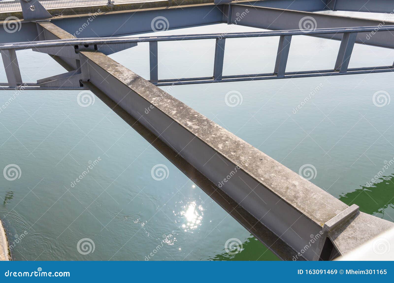 Metal Girders Forming the Support of a Bridge Stock Image - Image of ...