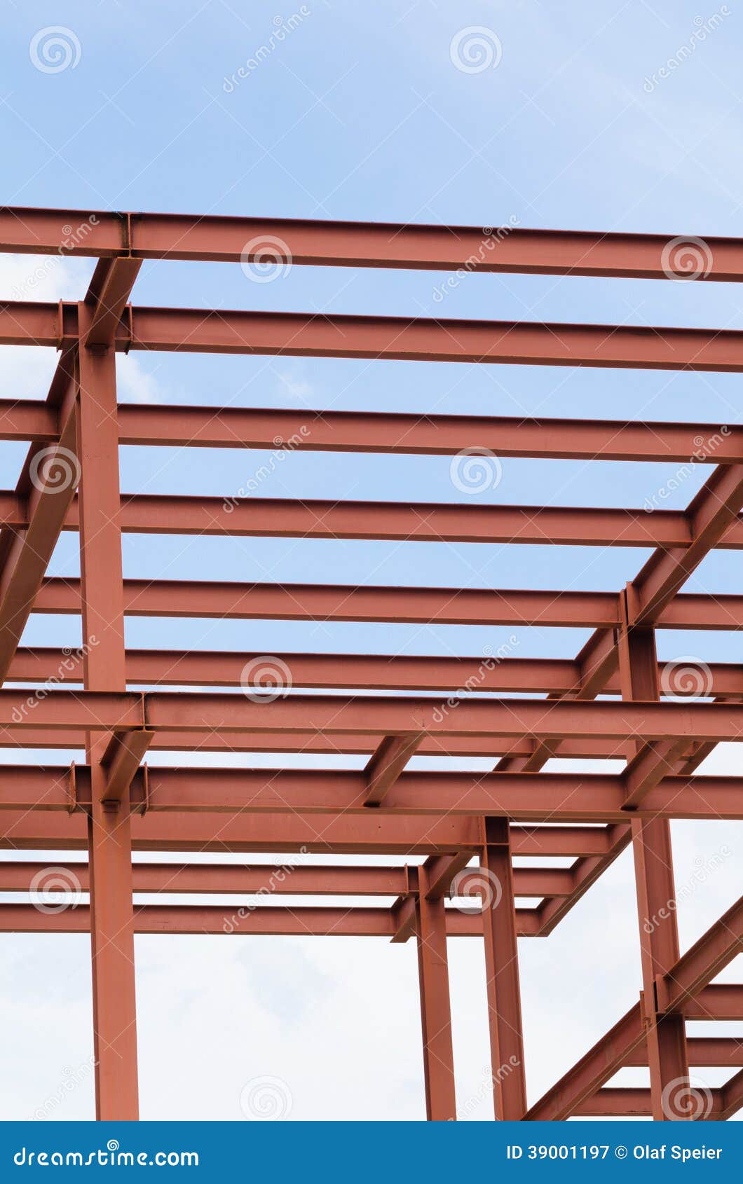 Metal girders stock image. Image of construction, industrial - 39001197