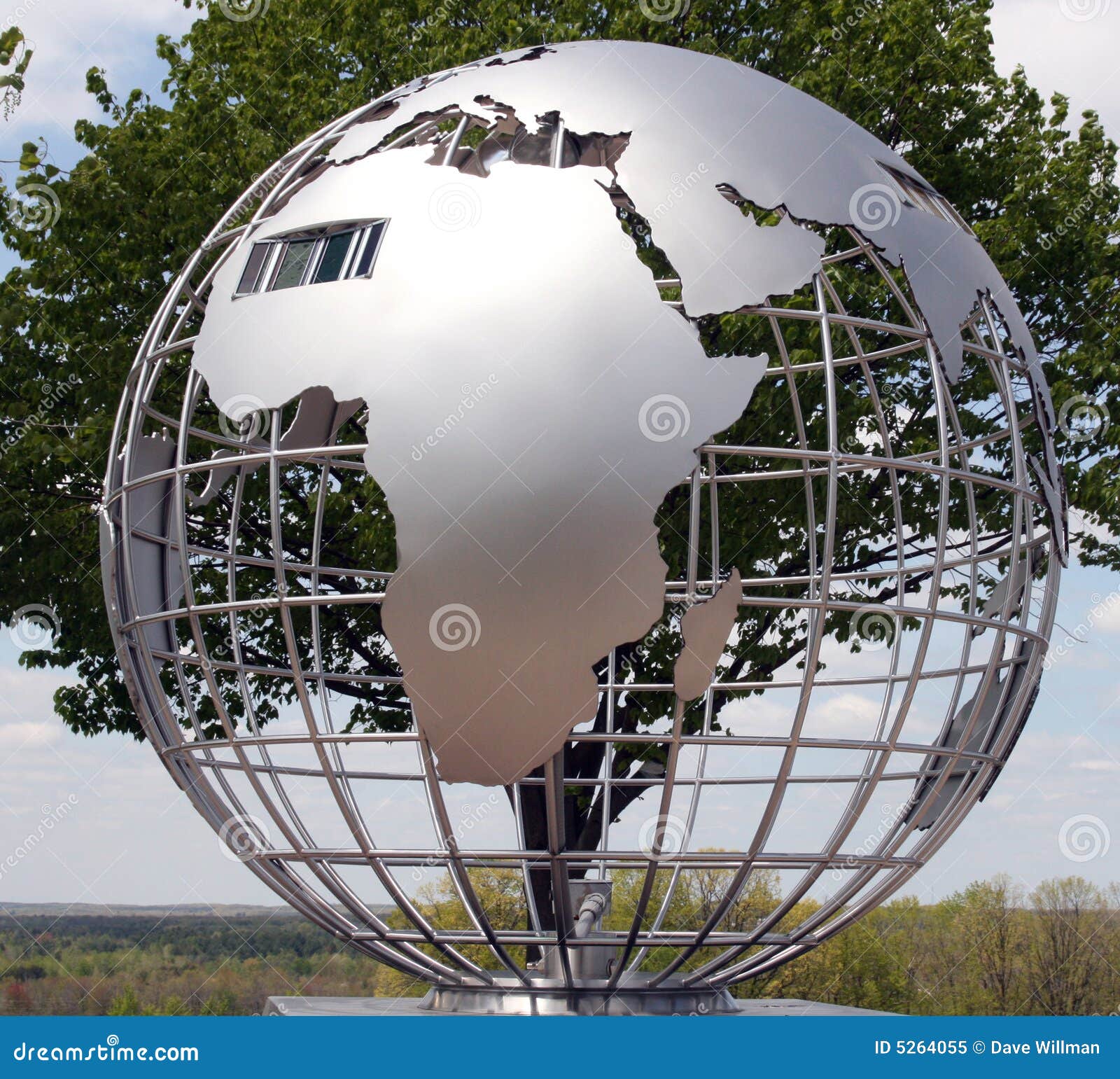 Metal globe stock image. Image of world, sculpture, planet - 5264055