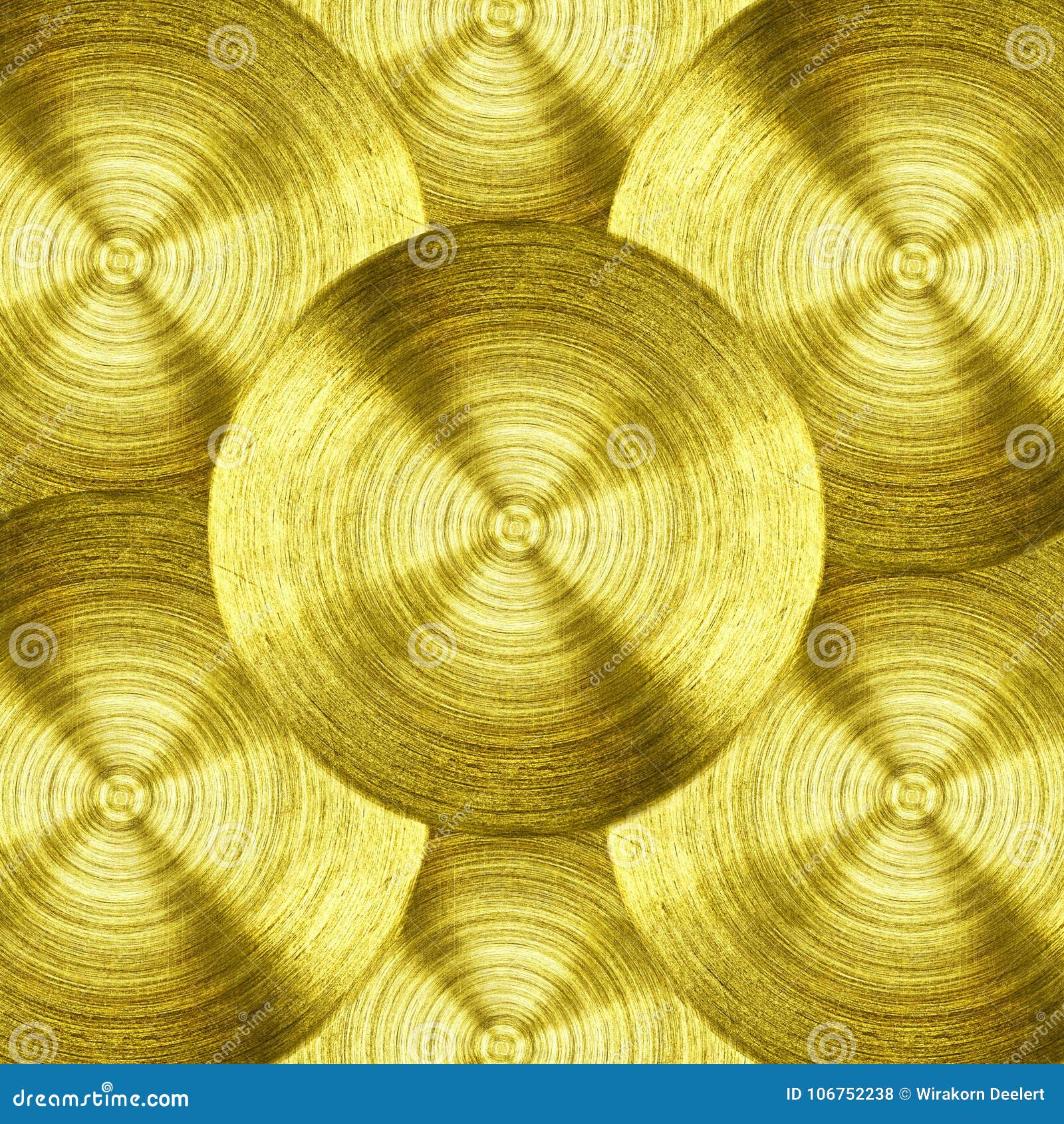 A Metal Gold Iron with Circular Texture Background Stock Photo - Image ...