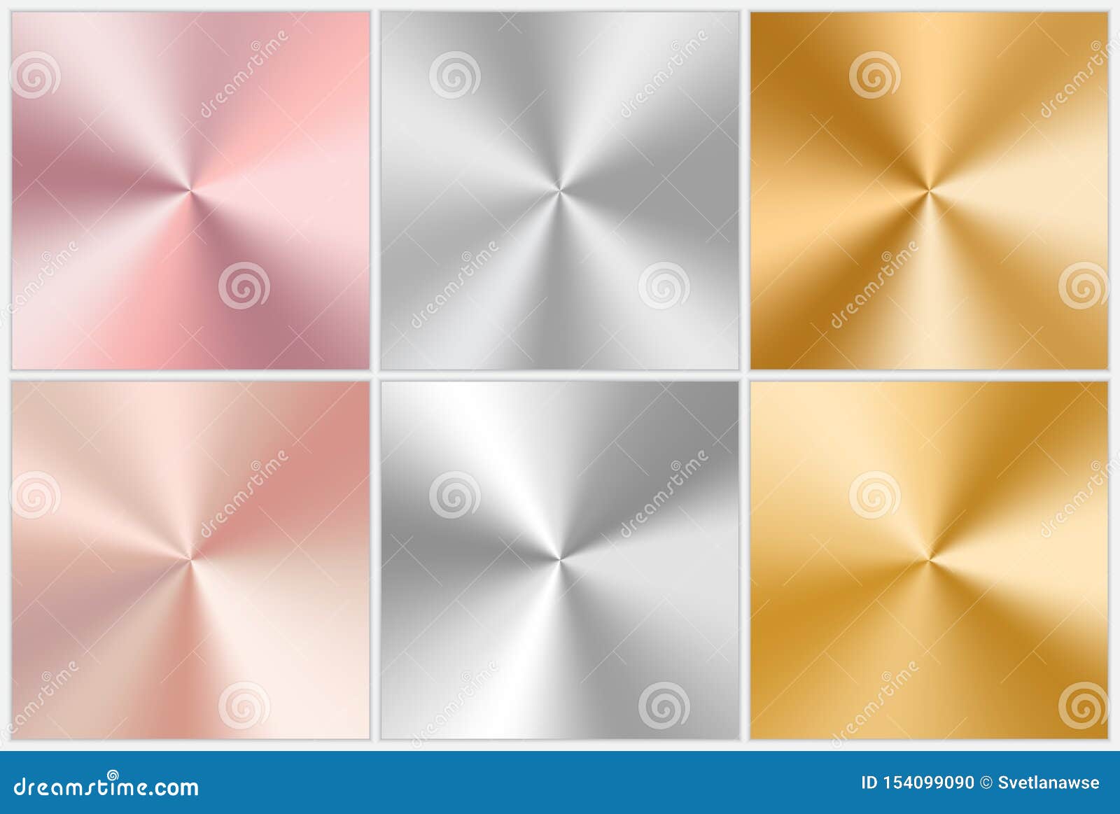 Metal gradient collection stock vector. Illustration of angle - 154099090